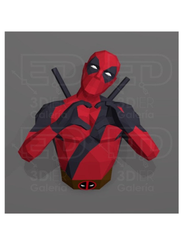 DeadPool Corazón de Pared | PDF | Productos de madera | Diseño gráfico