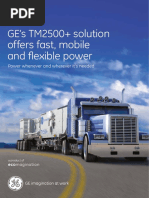 TM2500 Mobile Gas Turbine Overview | PDF | Gas Turbine | Exhaust Gas