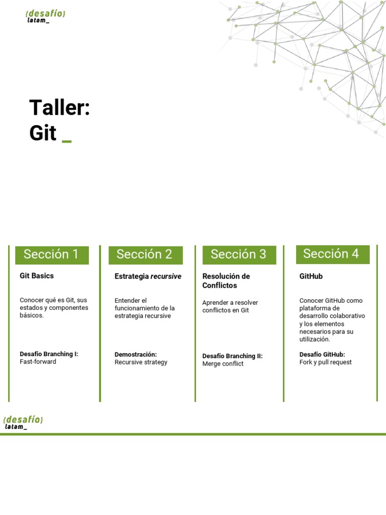 Taller de Git: Fundamentos y Conflictos | PDF | Software de red basado ...