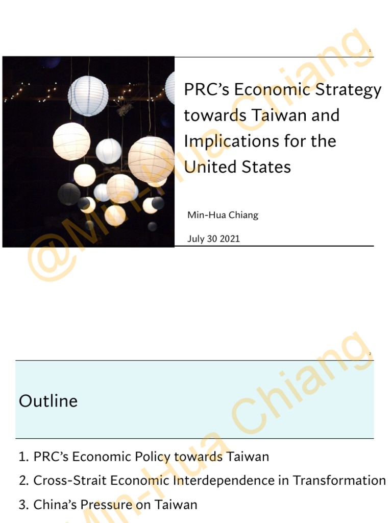 PRC Pressure On China-Mhchiang | PDF | Taiwan | China