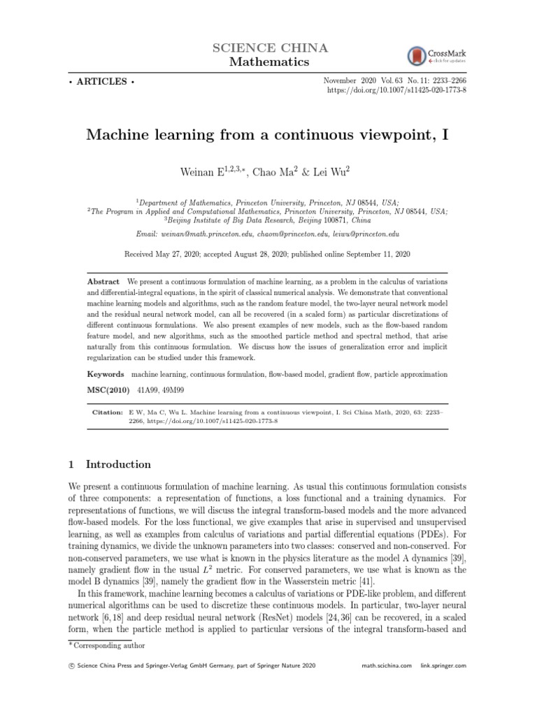 Continuous Machine Learning Framework | PDF | Machine Learning | Finite ...