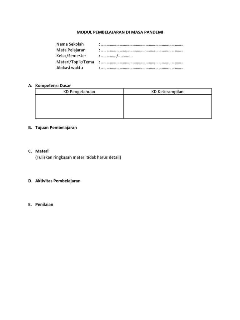 Template Modul Pdf