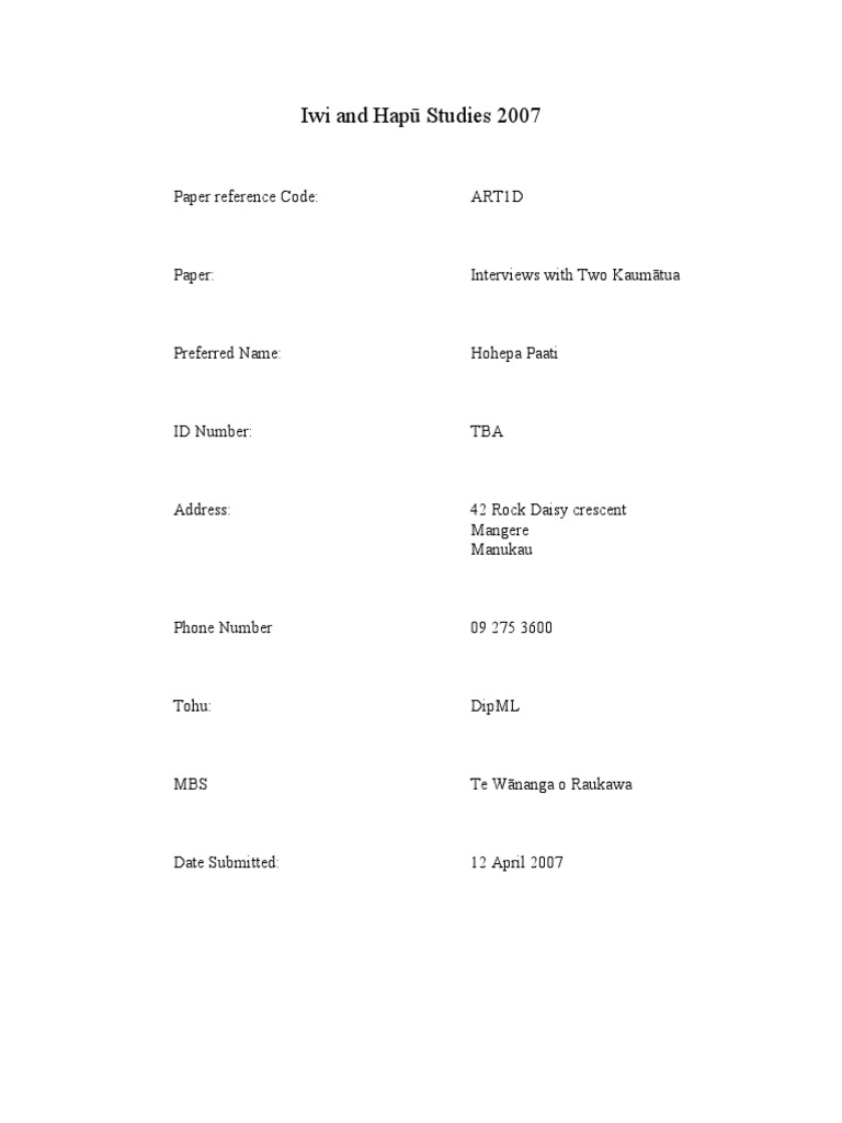 Research Proposal | Download Free PDF | Indigenous Peoples Of Polynesia ...