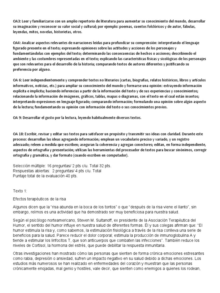 Beneficios de la risa y lectura | PDF | La risa | Conocimiento