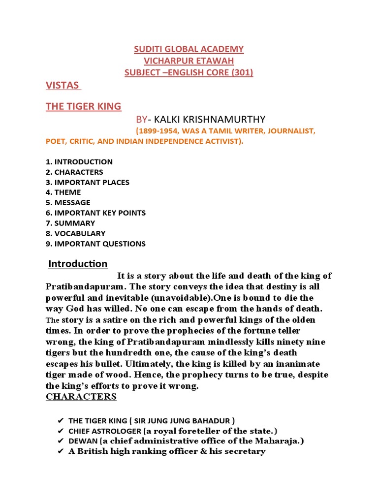 Class 12 Sample Paper English | PDF | Tiger | Superstitions
