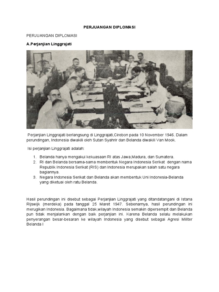 Perjuangan Diplomasi | PDF
