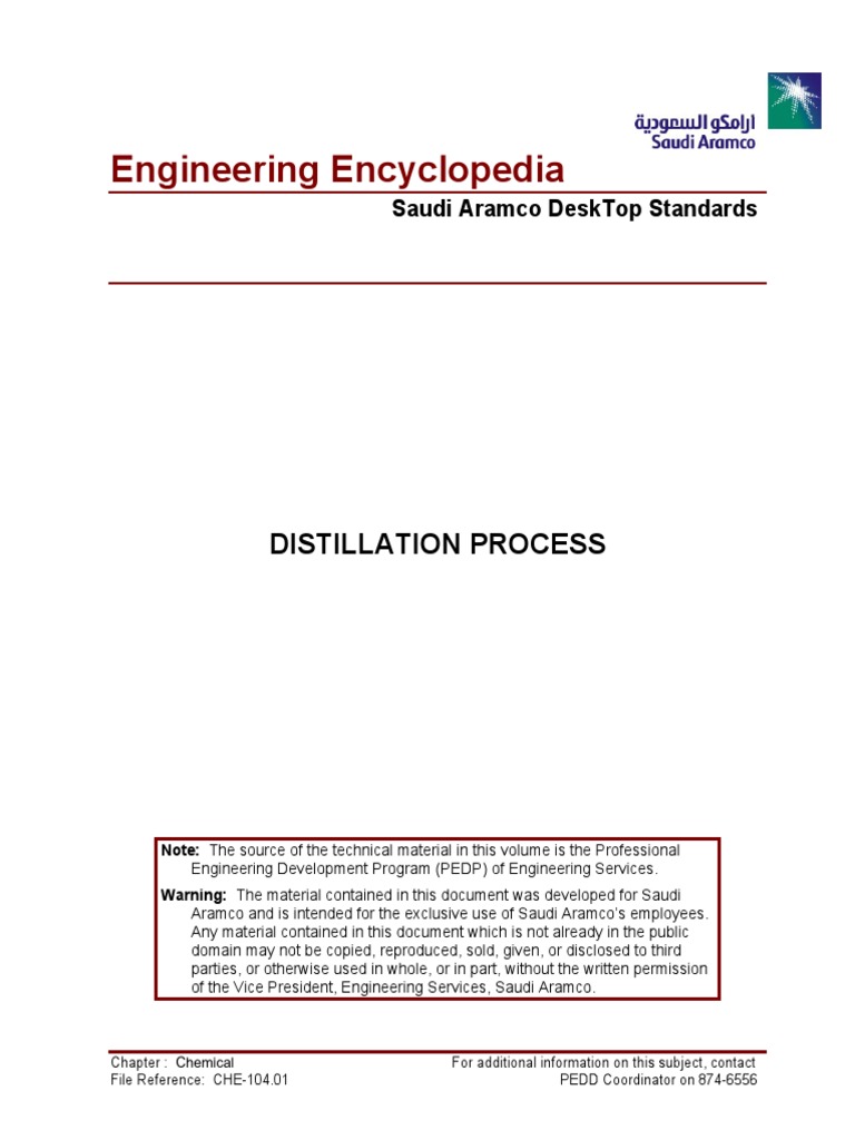 Destilation Process | PDF | Distillation | Gases