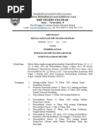 SK Penetapan Kurikulum Merdeka | PDF