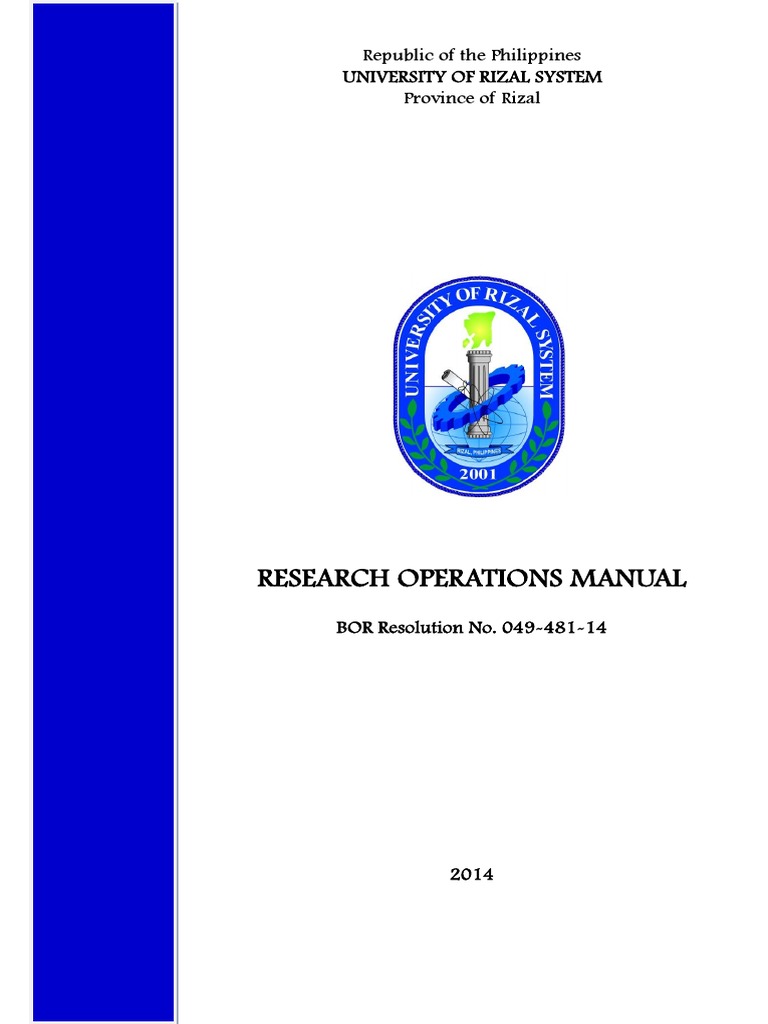 Rizal System Research Manual | PDF | University | Further Education
