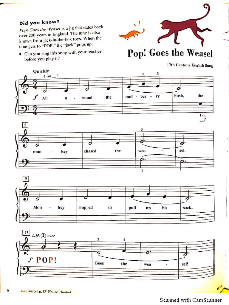 Pop! Goes The Weasel | PDF