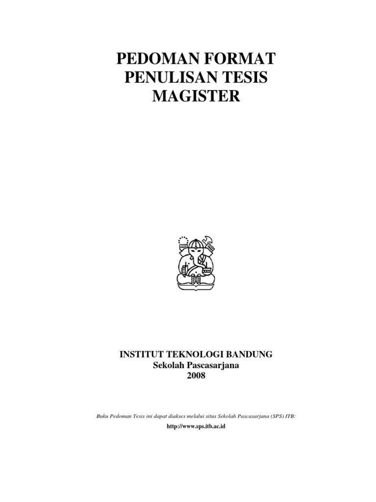 Format Tesis Magister Template Versi 2008 | PDF