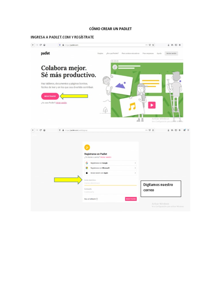 Cómo Crear Un Padlet | PDF | Informática | Software