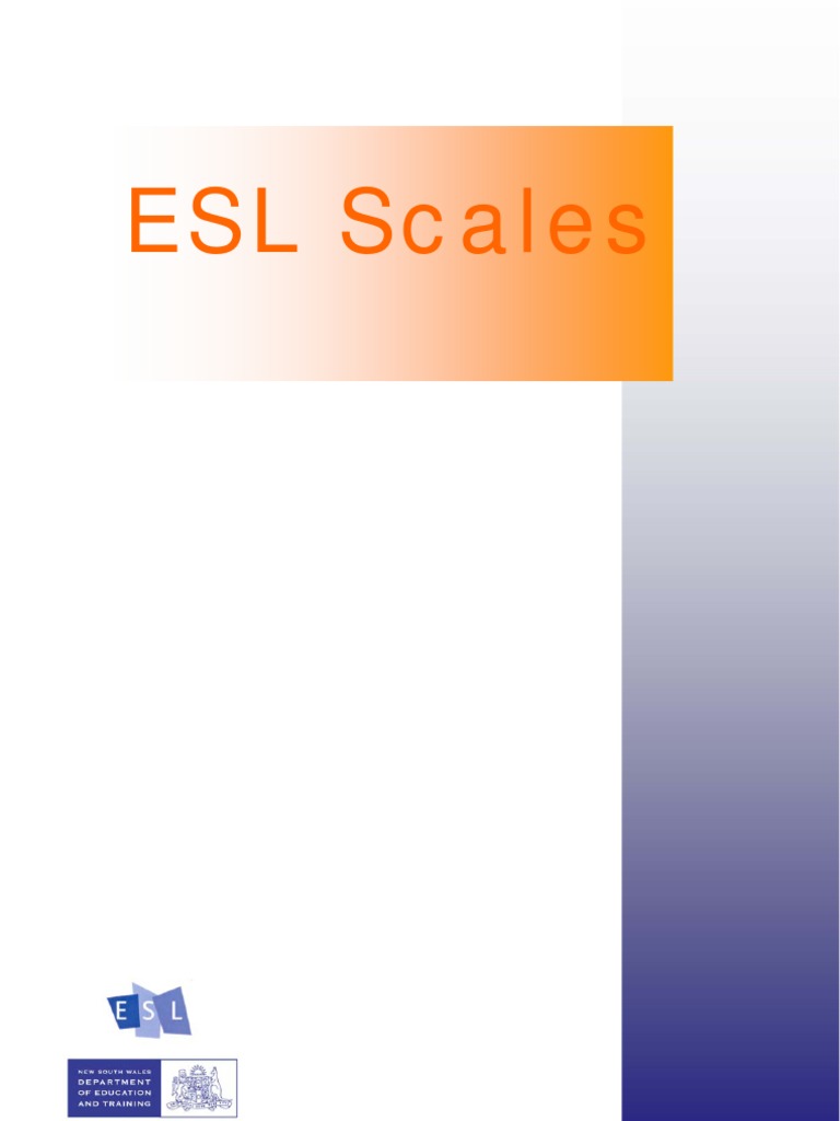 ESL Scales | PDF | English As A Second Or Foreign Language | Reading ...