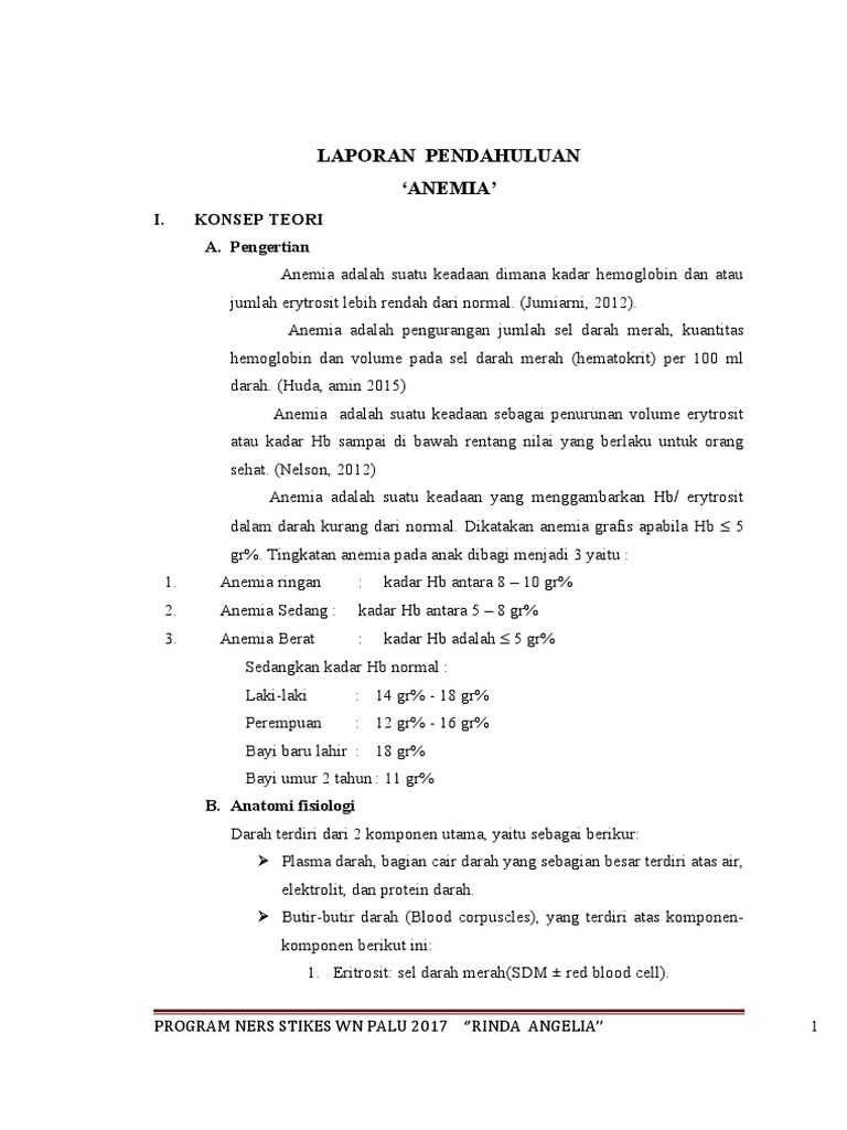 LP Anemia KMB | PDF