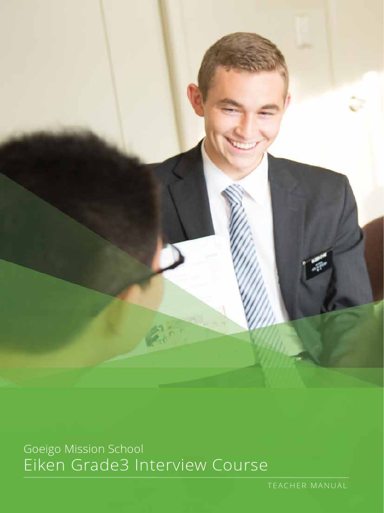 Eiken Course G3 Teacher v1 20161107 | PDF | Interview | Question