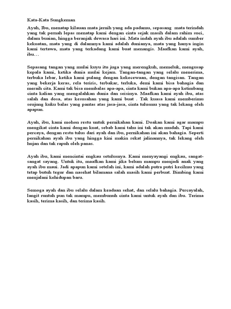 Kata-Kata SUNGKEMAN | PDF
