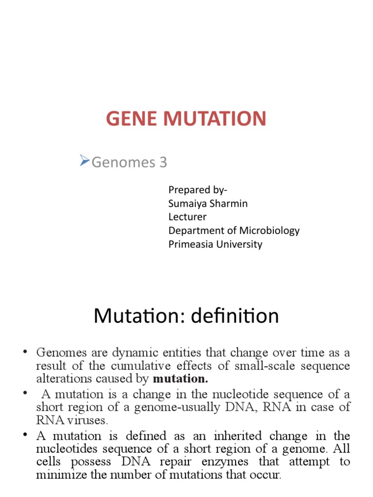 Gene Mutation: Genomes 3 | PDF | Genetic Code | Mutation