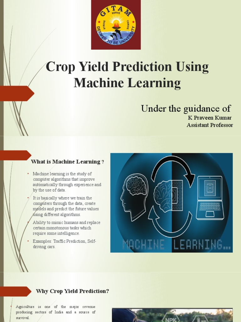 B12 - Crop Yield Prediction Using Machine Learning | PDF | Machine ...