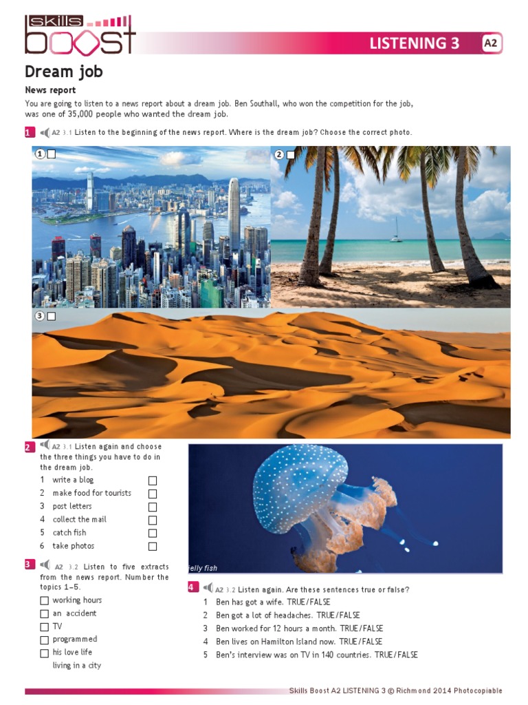 A2 - Listening For The Main Idea - 3 | PDF