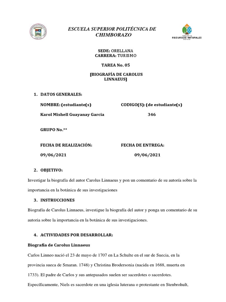 Guayanay Karol Clasificacion | PDF | Biología | Organismos