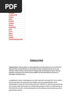 Script For Drama Sample-Tagalog Version | PDF