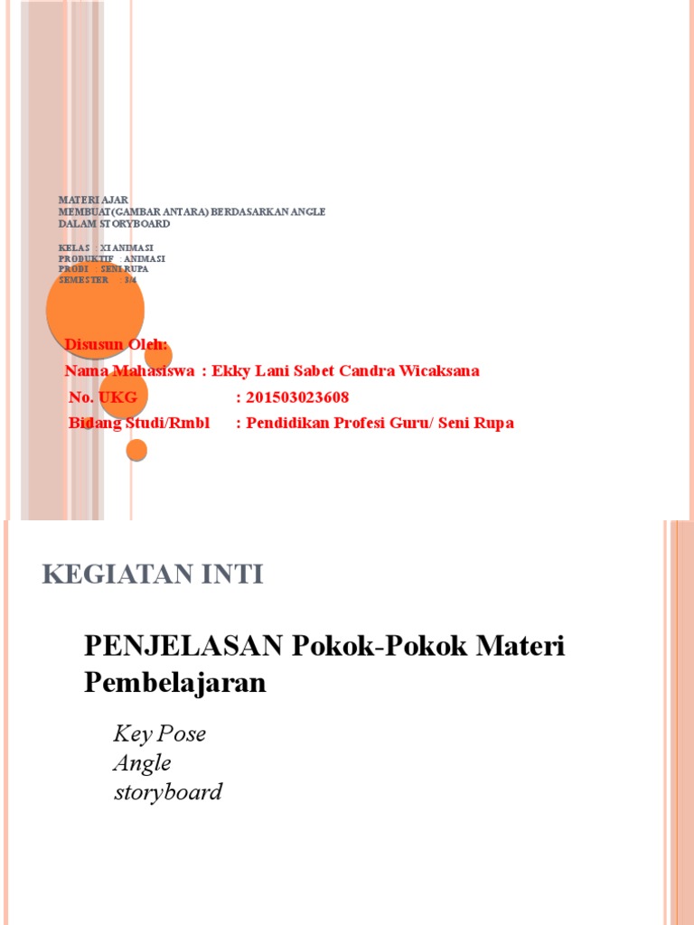 Materi Ajar KEY POSE | PDF