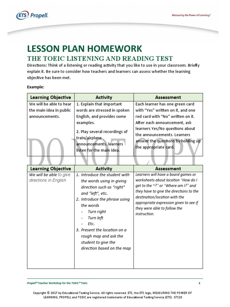 Homework 2 Lesson Plan Worksheet-LK2 | PDF | Lesson Plan | Learning