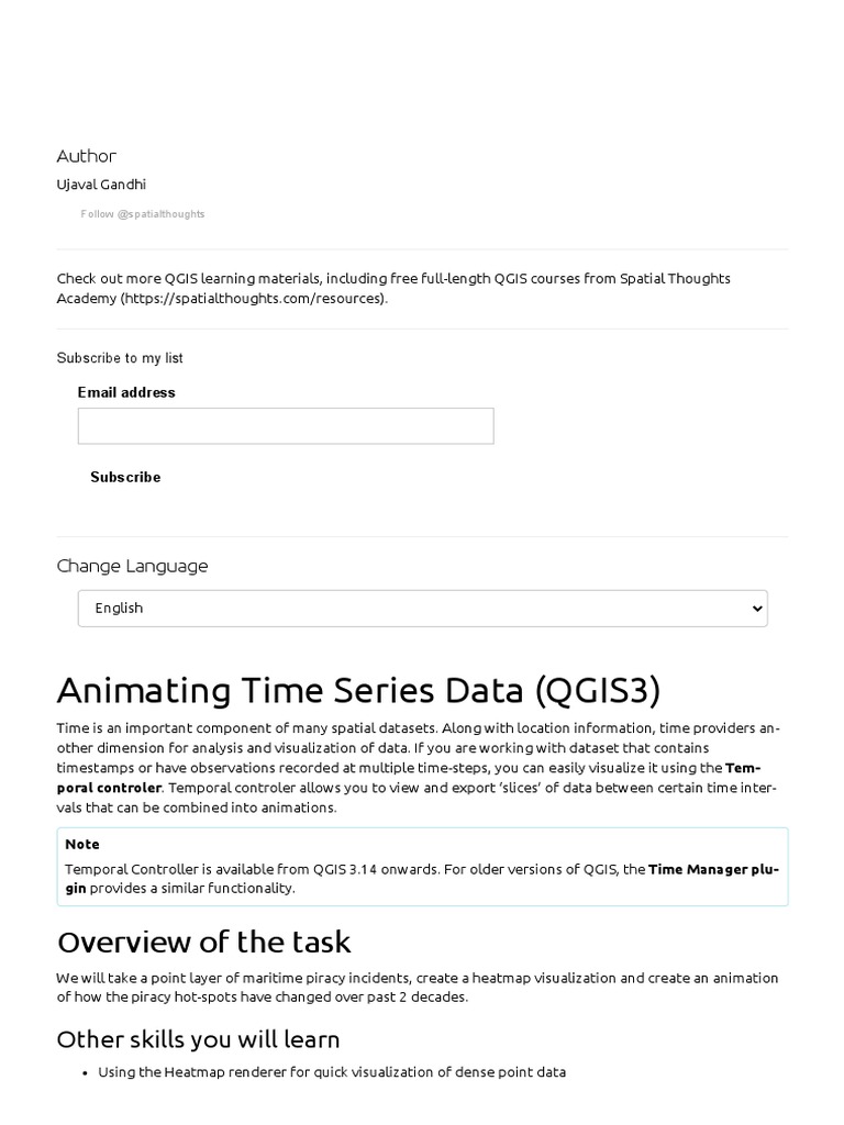 Animating Time Series Data Qgis3 Qgis Tutorials And Tips Pdf Icon Computing Software