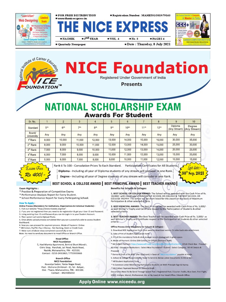 THE NICE EXPRESS - Newspaper (Period Jul 2021 - Sep 2021) | PDF | Test ...