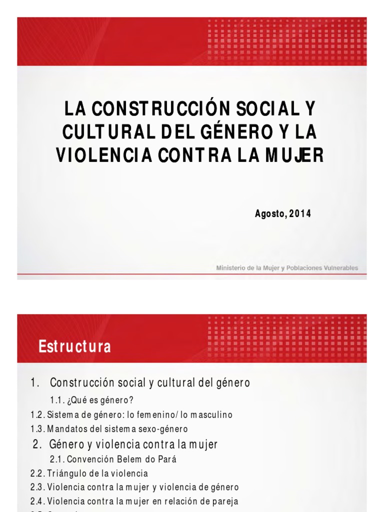 3266 3. Construccion de Genero | PDF | La violencia contra las mujeres ...