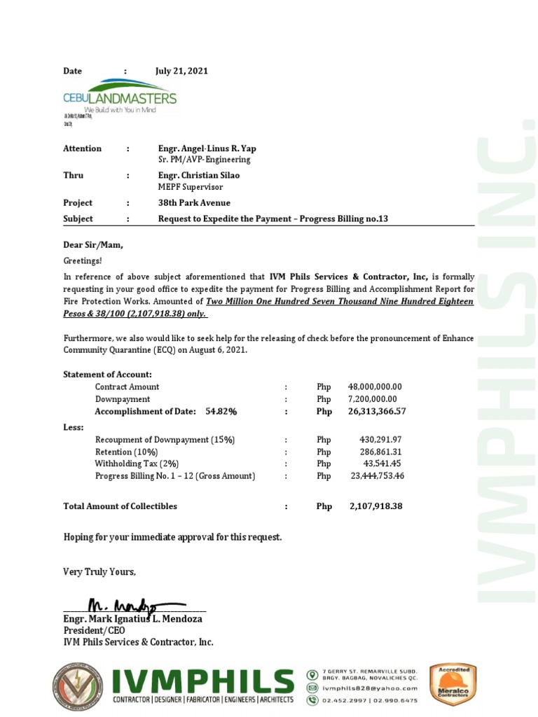 Request For Expedite Payment | PDF