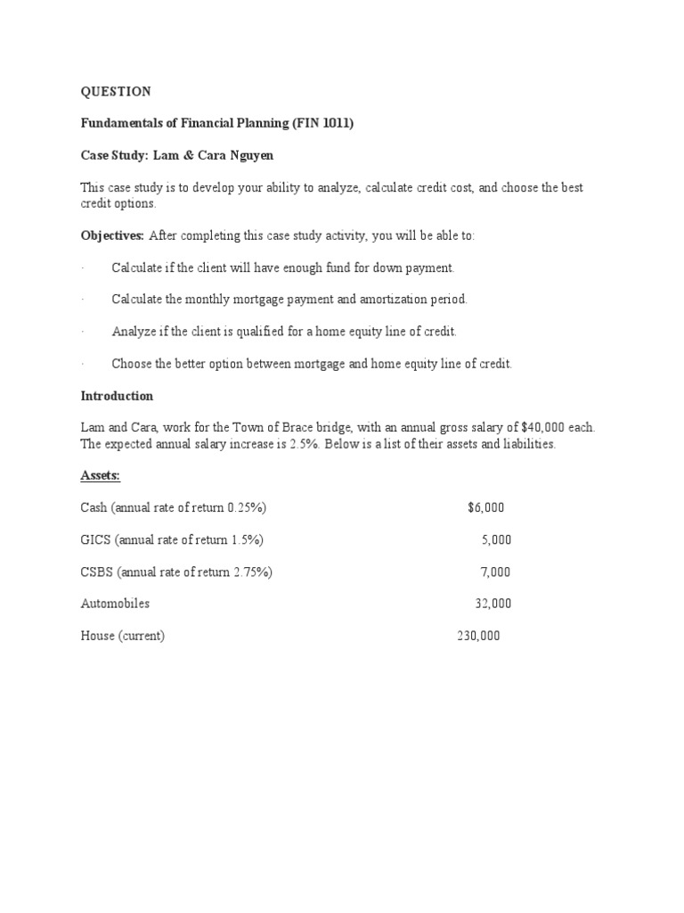 Fundamentals of Financial Planning | PDF | Mortgage Loan | Loan To ...