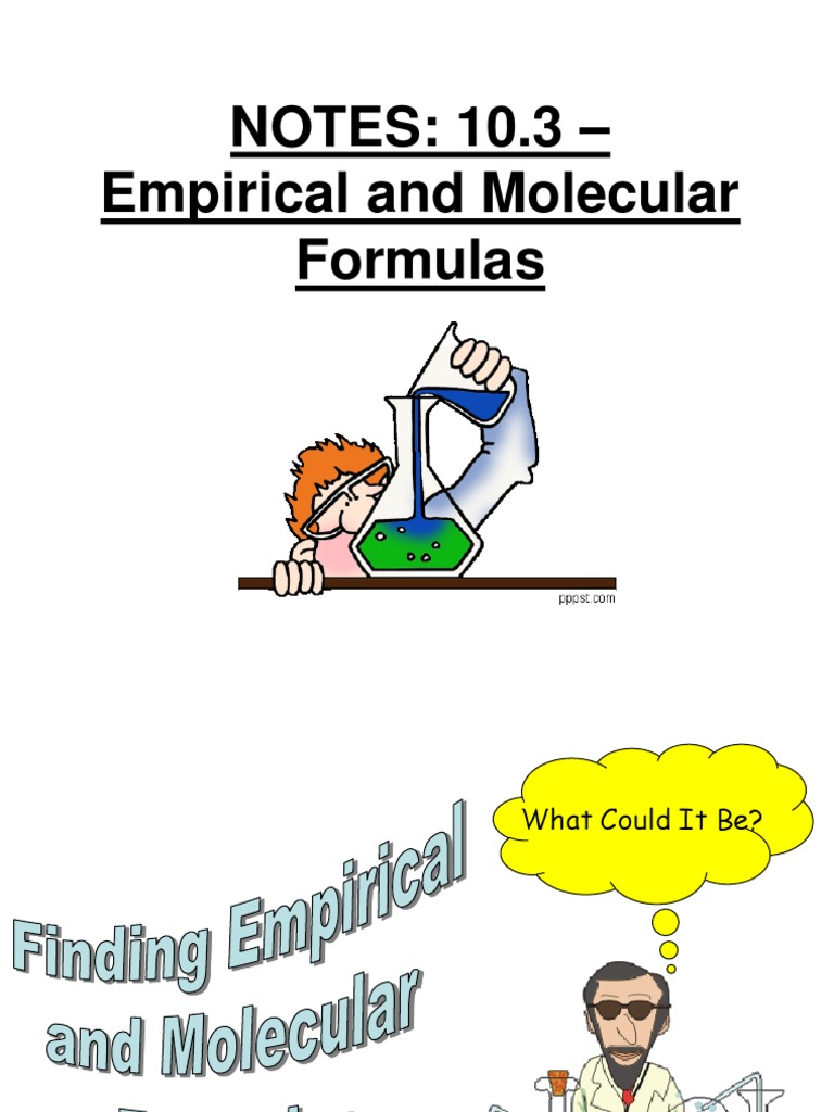 Empirical and Molecular Formulas Guide | PDF | Mole (Unit) | Formula