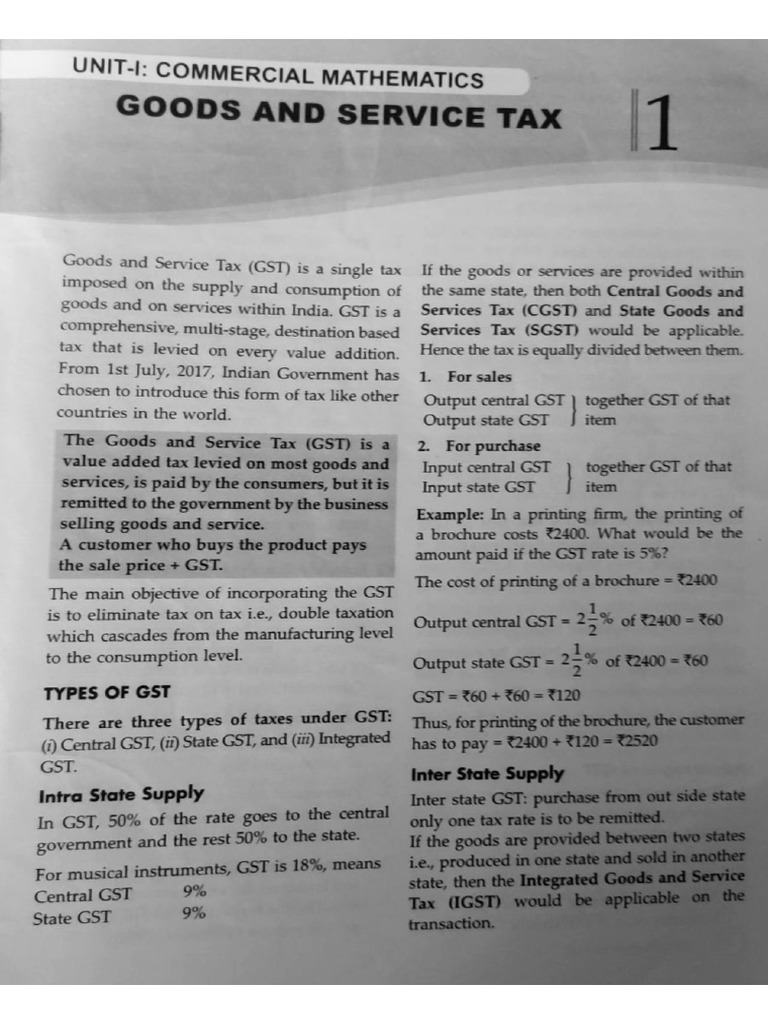 GST From Frank Textbook | PDF