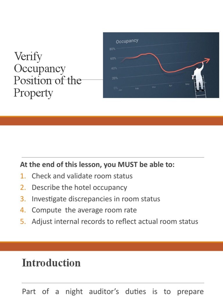 Hotel Occupancy Verification Guide | PDF | Business | Economies