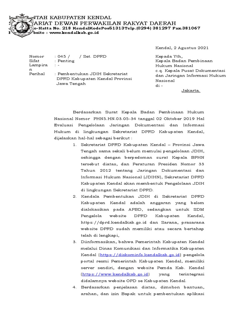 Surat Pak Agung | PDF