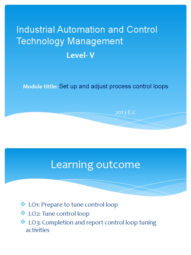 Process Control Loop Tuning Guide | PDF | Control Theory | Control System