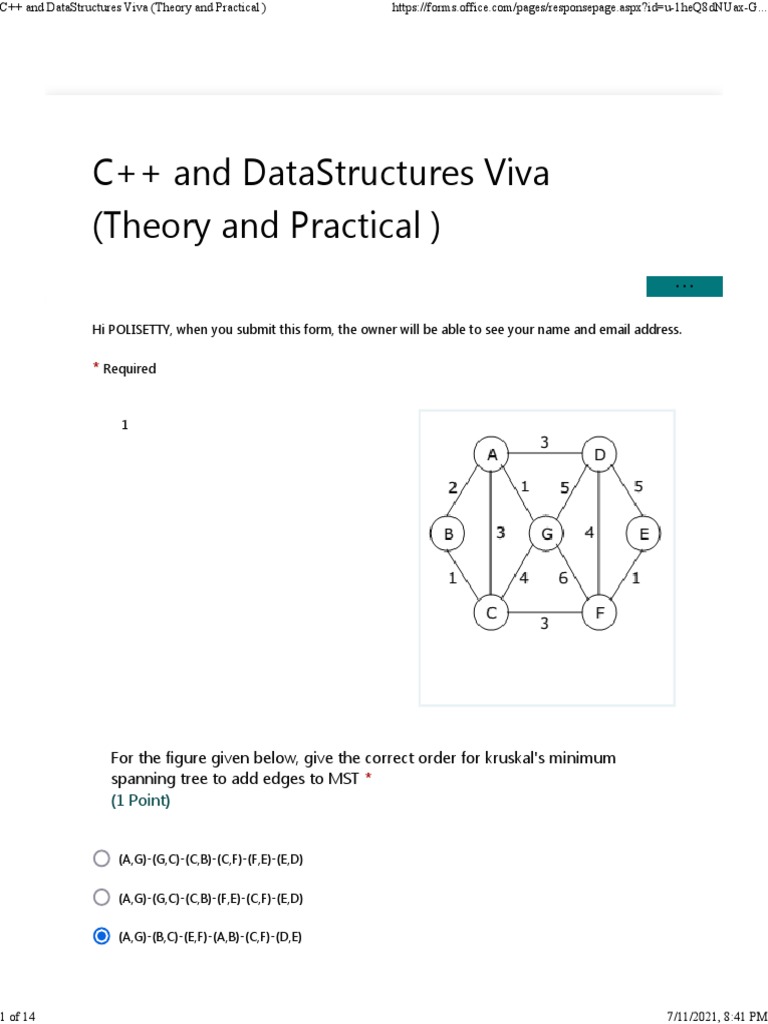 C++ and DataStructures Viva (Theory and Practical) | PDF