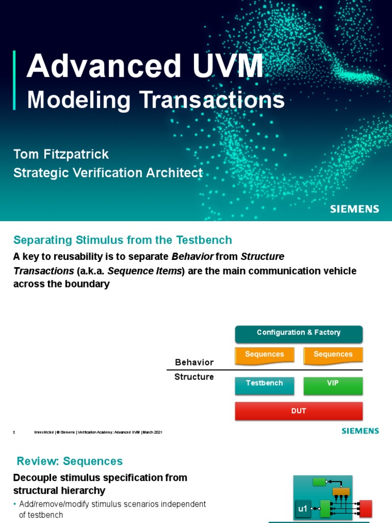 Advanced UVM: Modeling Transactions | PDF | Programming Paradigms ...