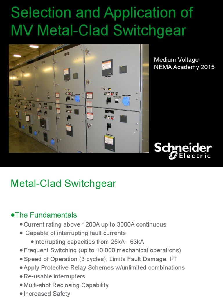 MasterClad-Non-Arc-Resistant - NEMA Academy 2015 | PDF | Capacitor | Switch