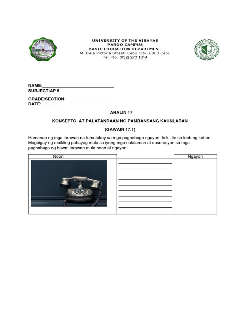 AP 9 Worksheet (4th Quarter) | PDF