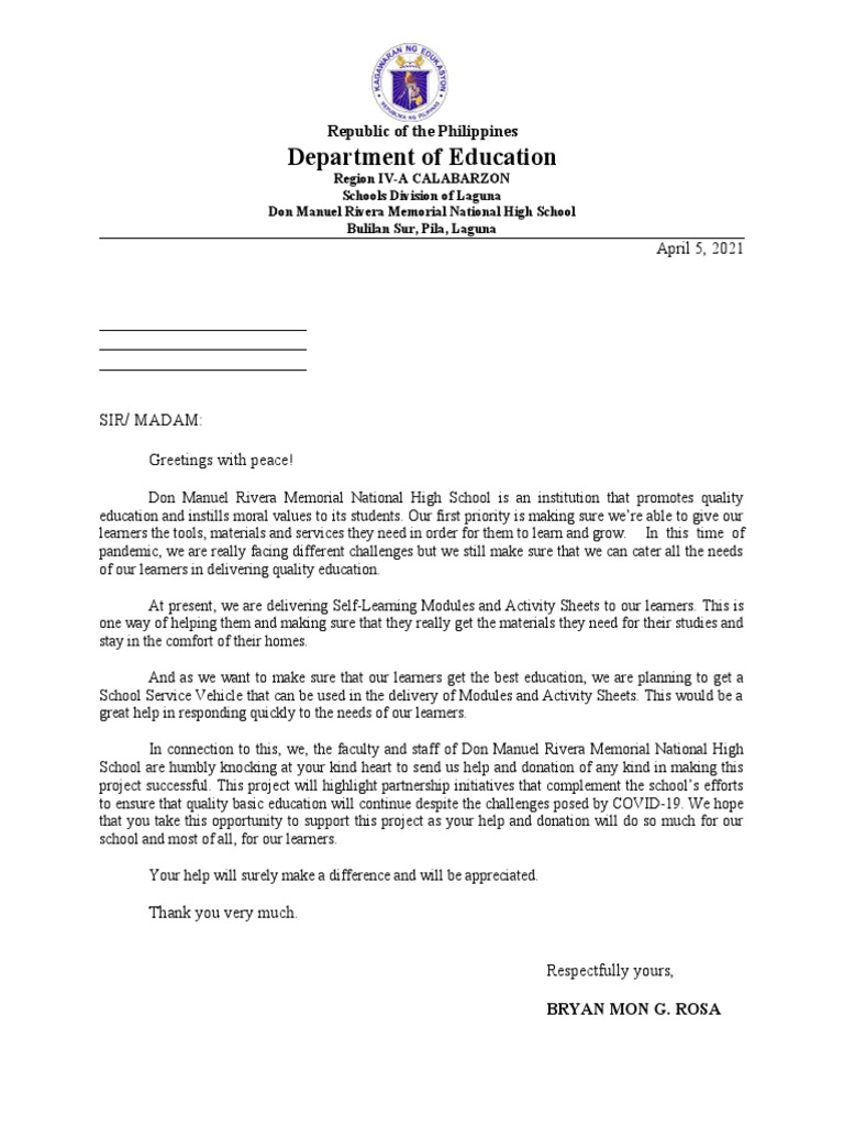 Department of Education: April 5, 2021 | PDF | Learning | Behavior ...