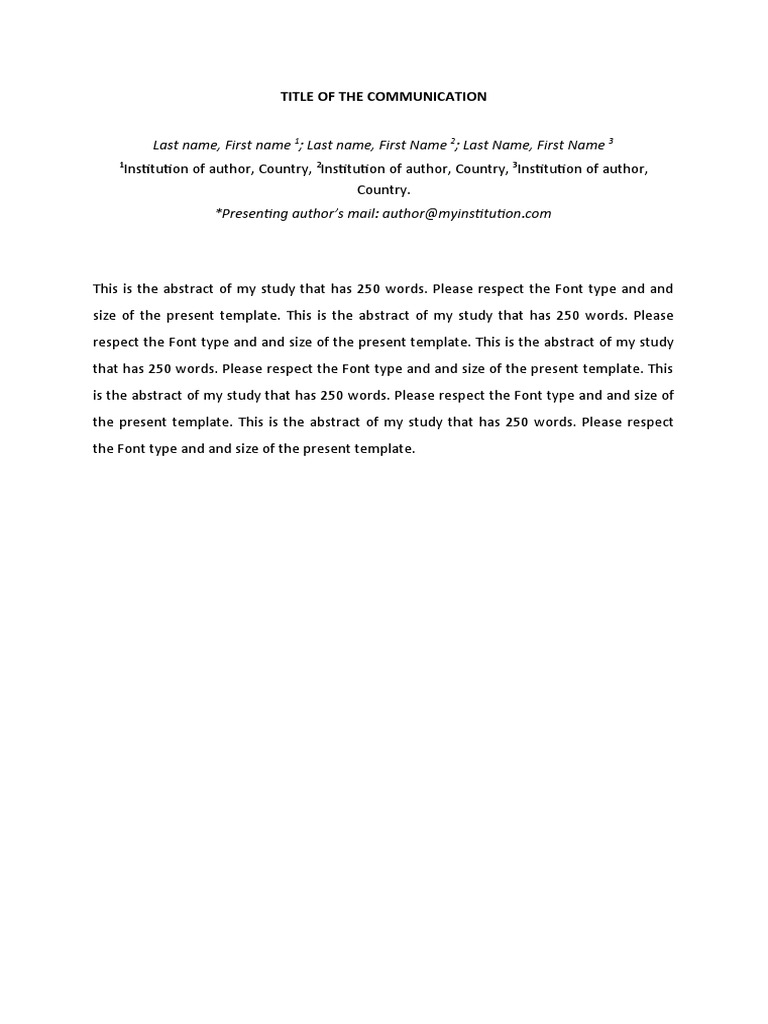 Abstract Example PDF