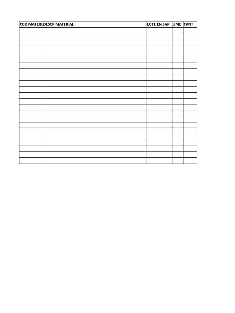 Formato Cambio de Lotes | PDF