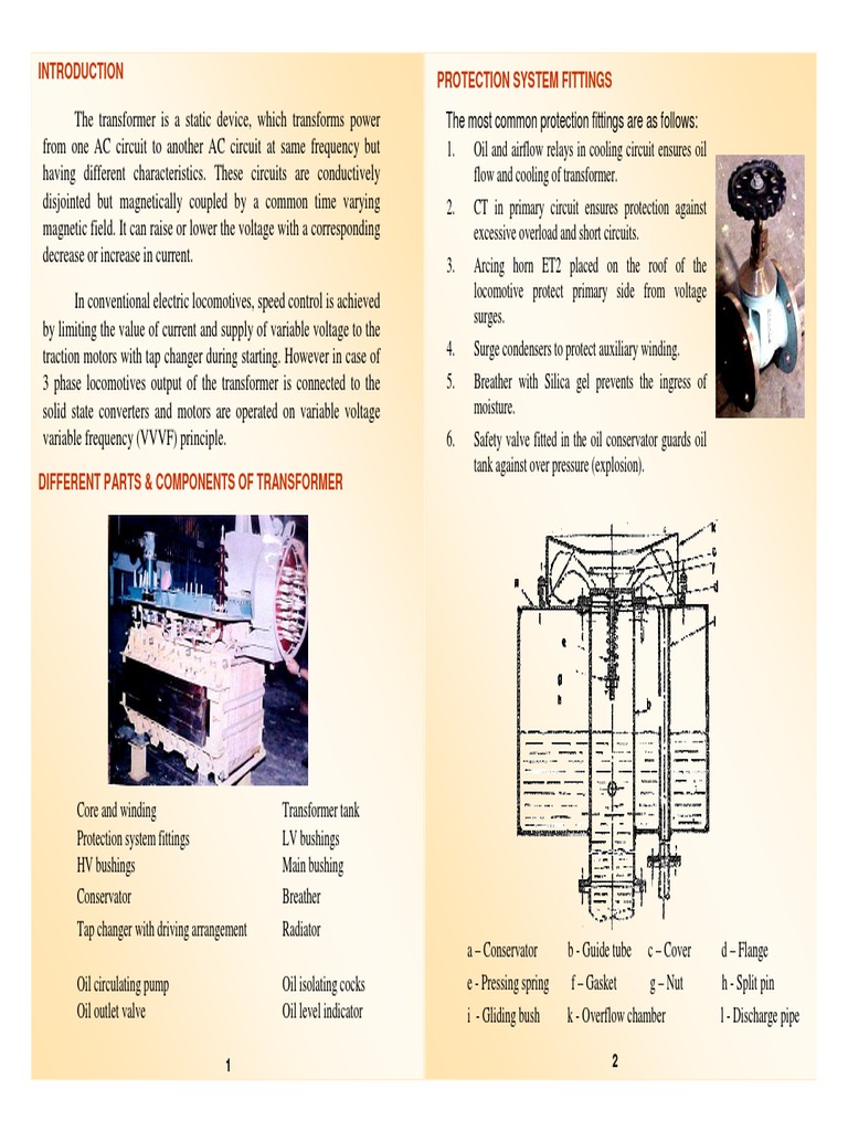 Pamphlet On AC Electric Locomotive Transformer-Eng | PDF | Transformer | Alternating Current