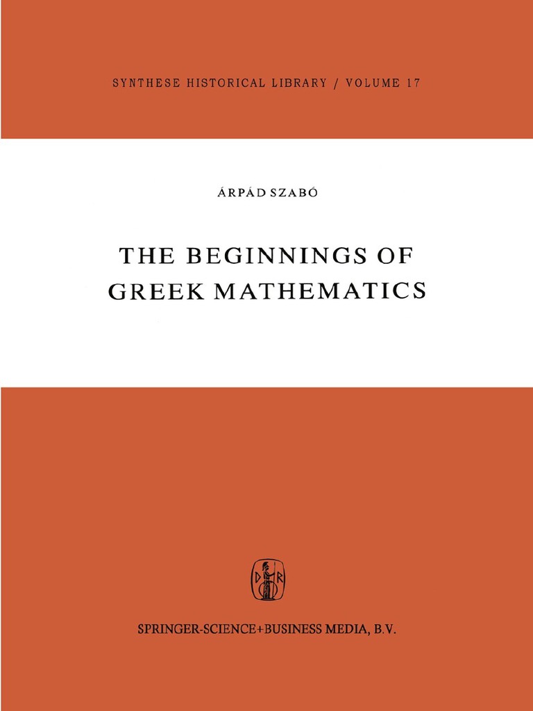 The Beginnings of Greek Mathematics | PDF | Axiom | Geometry