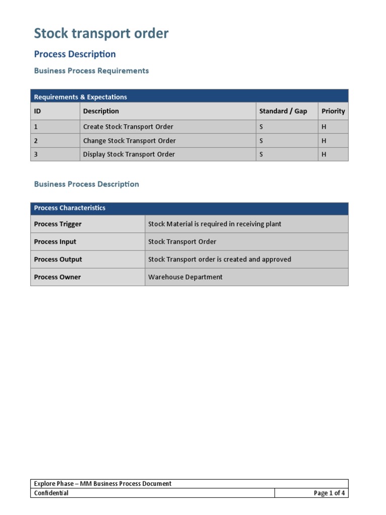 011 Stock Transport Order | PDF | Information Management | Information ...