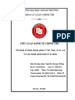 Tiểu luận kinh tế chính trị FTU | PDF