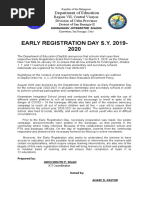 Early Registration-2023-2024 - Accomplishment Report | PDF