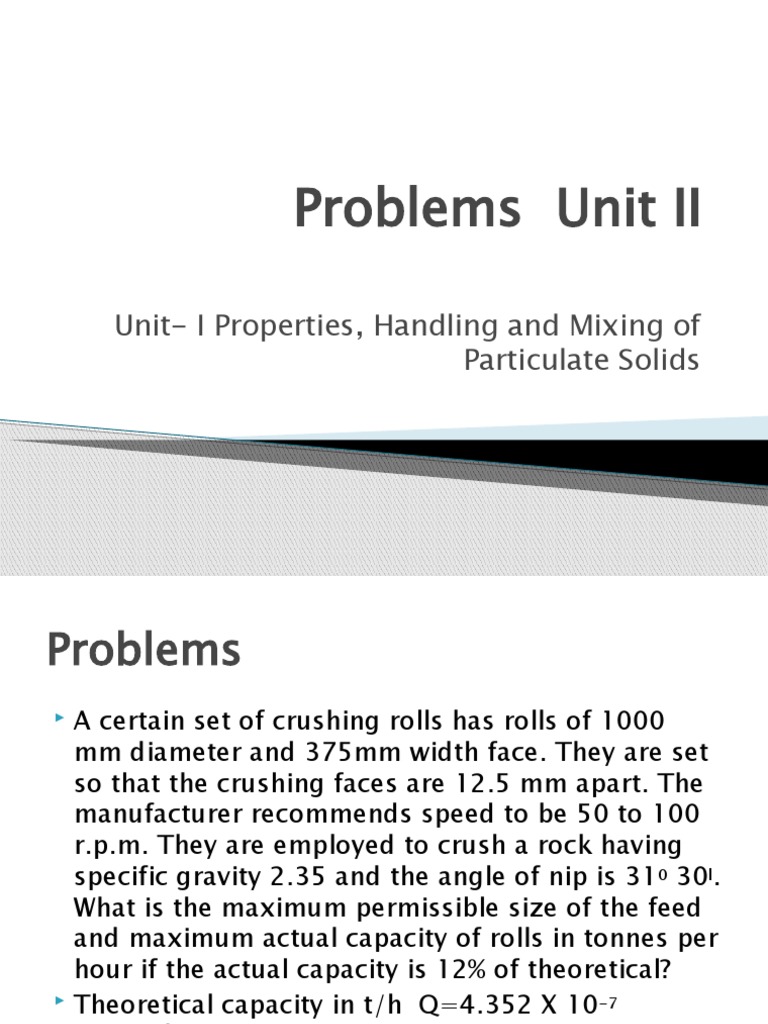 Properties, Handling and Mixing of Particulate Solids | PDF | Metrology ...